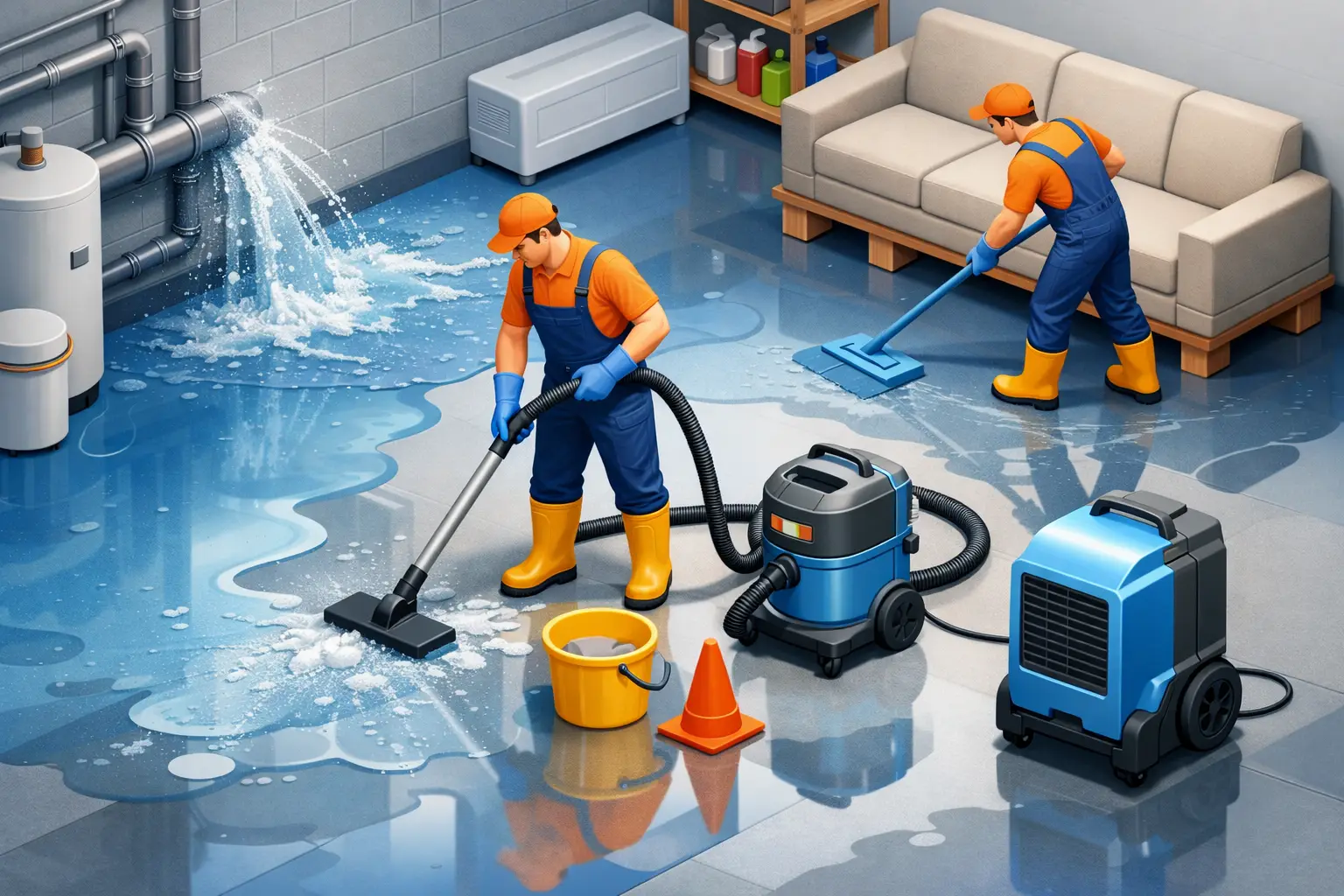 Burst Pipe Water Cleanup Done Fast | 1 Powerful GTA